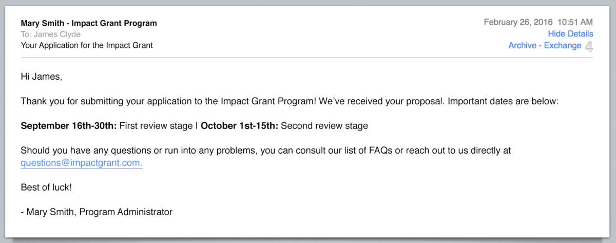 The 6 emails you should be sending to your applicants | SurveyMonkey Apply