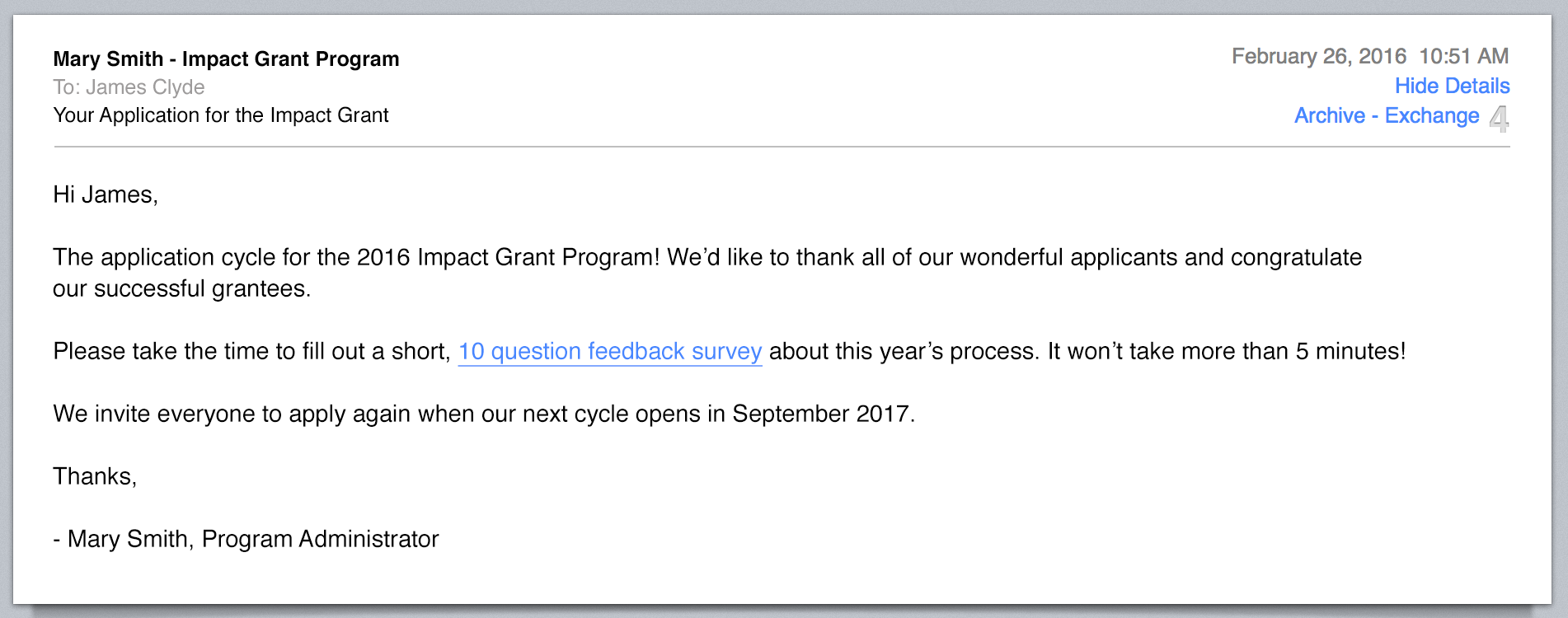 The 6 emails you should be sending to your applicants | SurveyMonkey Apply